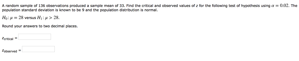 Solved A random sample of 136 observations produced a sample | Chegg.com