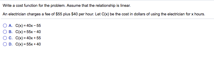 Solved Write a cost function for the problem. Assume that | Chegg.com