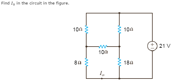 Solved Find I_o in the circuit in the figure. | Chegg.com