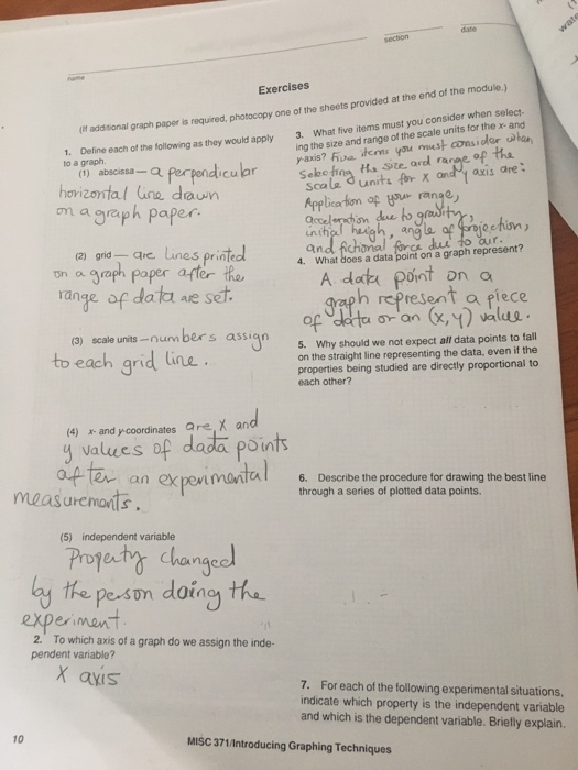 Solved Date Exercises Sheets Provided At The End Of The