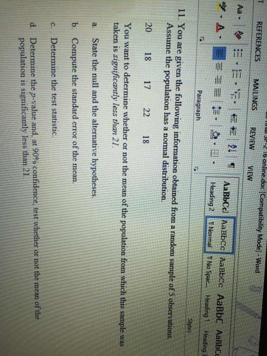 Solved You are given the following information obtained from | Chegg.com
