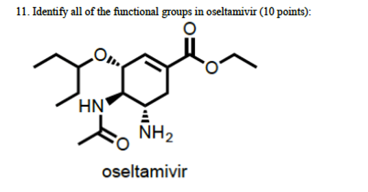 Solved 11. Identify all of the functional groups in | Chegg.com