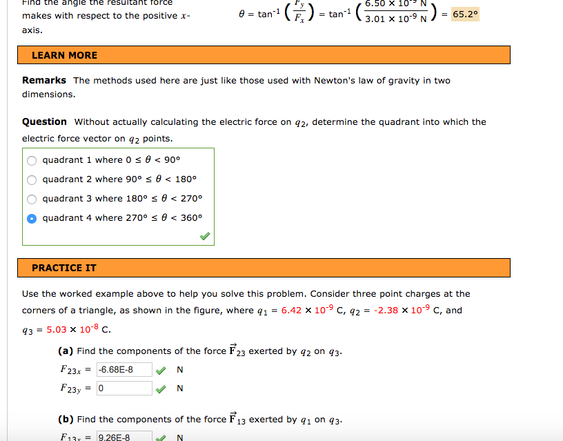 Solved A Charge Triangle EXAMPLE 15.3 Goal Apply Coulomb's | Chegg.com