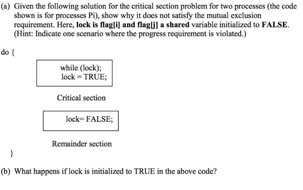 Solved (a) Given the following solution for the critical | Chegg.com