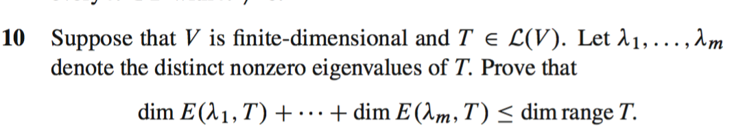 Suppose that V is finite-dimensional and T L(V). Let | Chegg.com