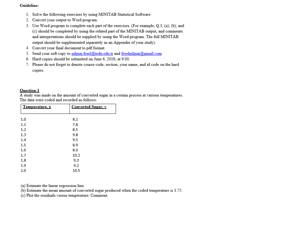 Solved Guideline Solve the following exercises by using | Chegg.com