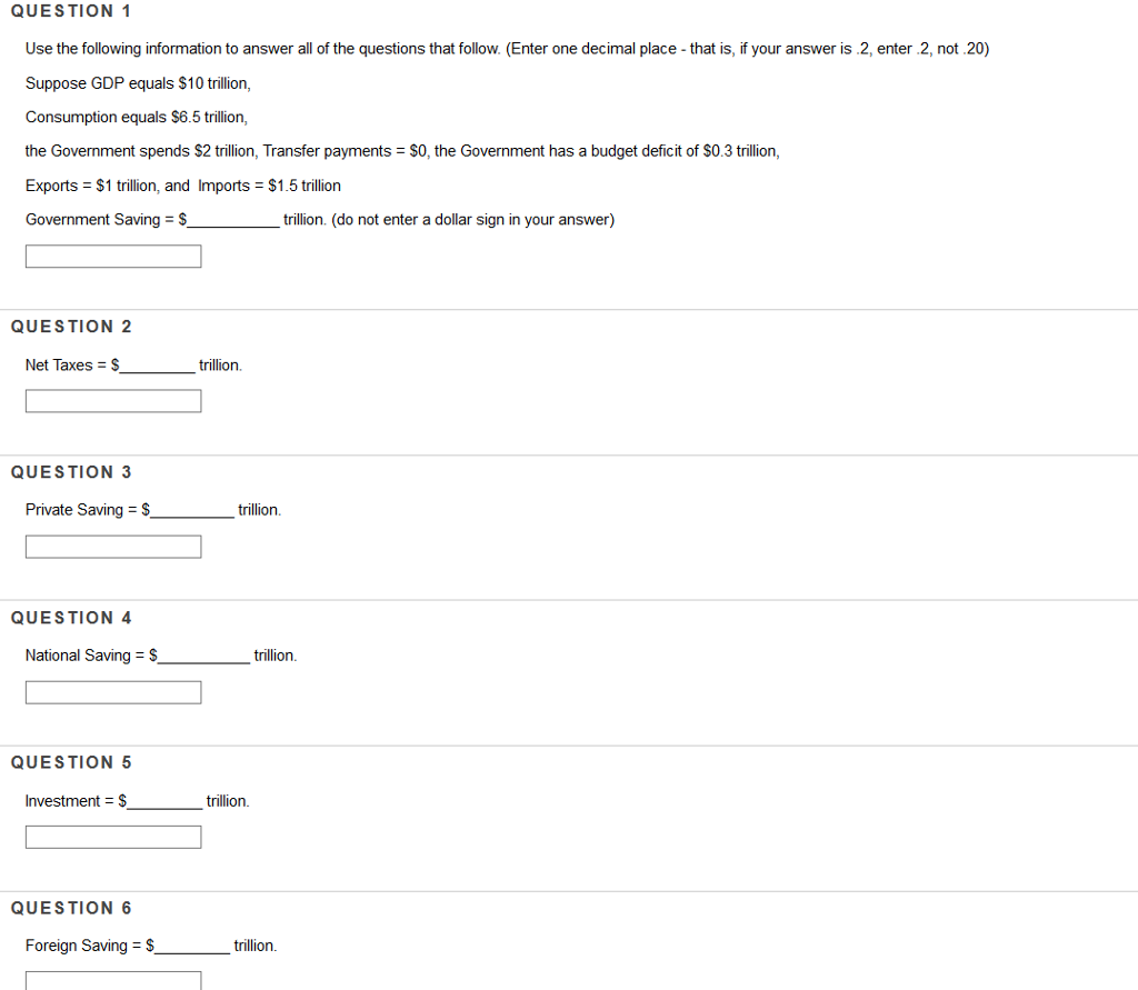 Solved: Use The Following Information To Answer All Of The... | Chegg.com