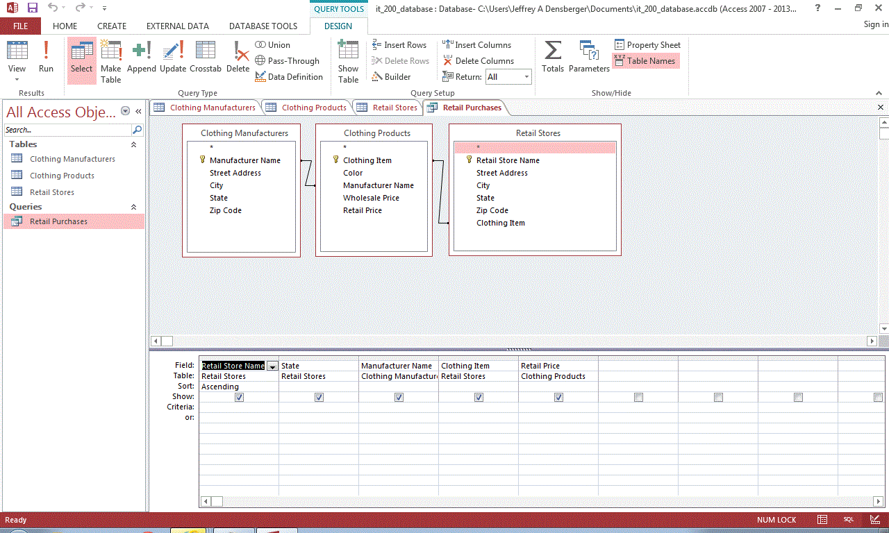 Solved Run the query "Retail Purchases" by double-clicking | Chegg.com