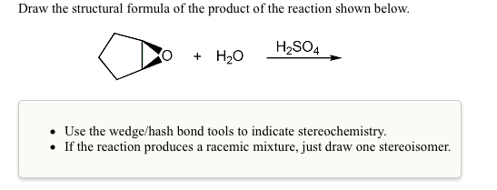 Solved Draw the structural formula of the product of the | Chegg.com