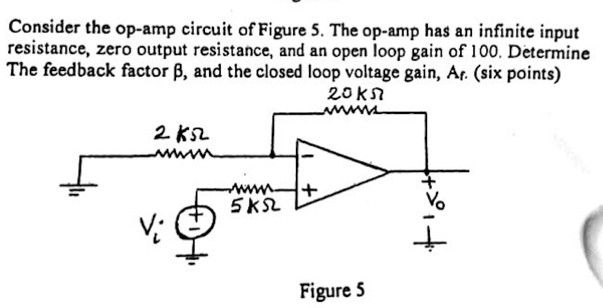 Solved Consider the op-amp circuit of Figure 5. The op-amp | Chegg.com