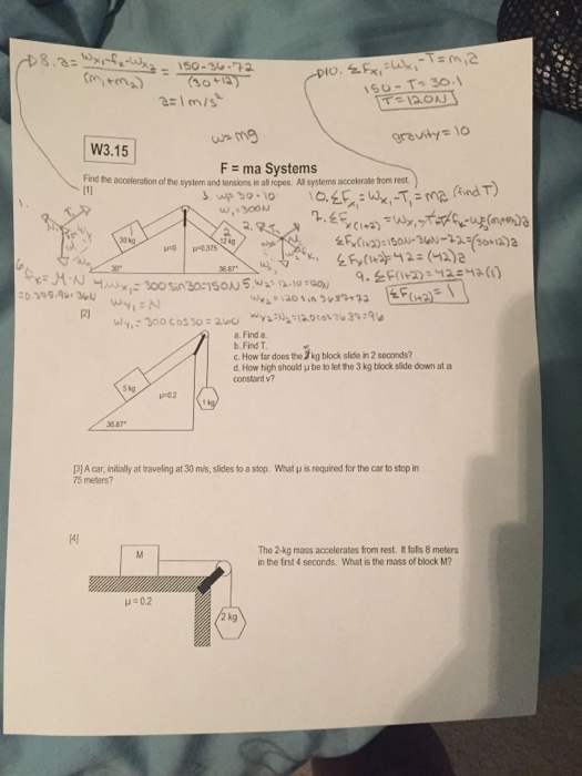 Solved Find the acceleration of the system and tensions in | Chegg.com