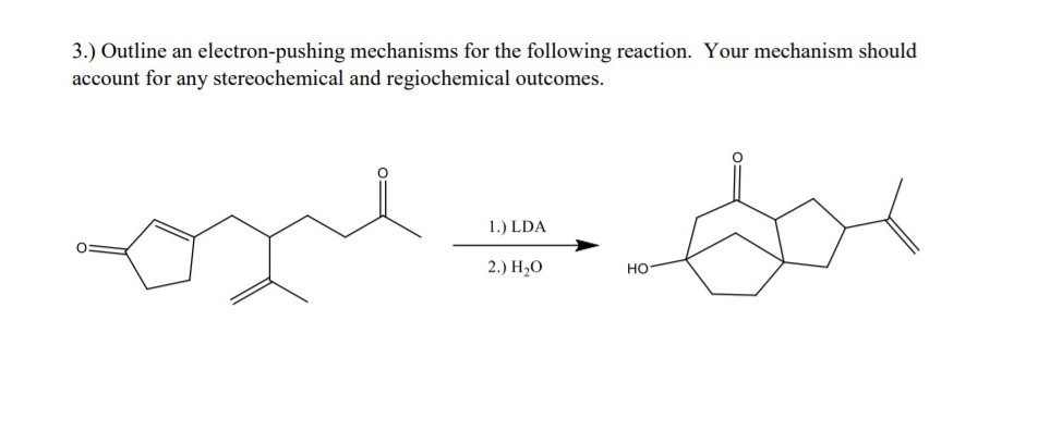 Solved 3.) Outline an electron-pushing mechanisms for the | Chegg.com