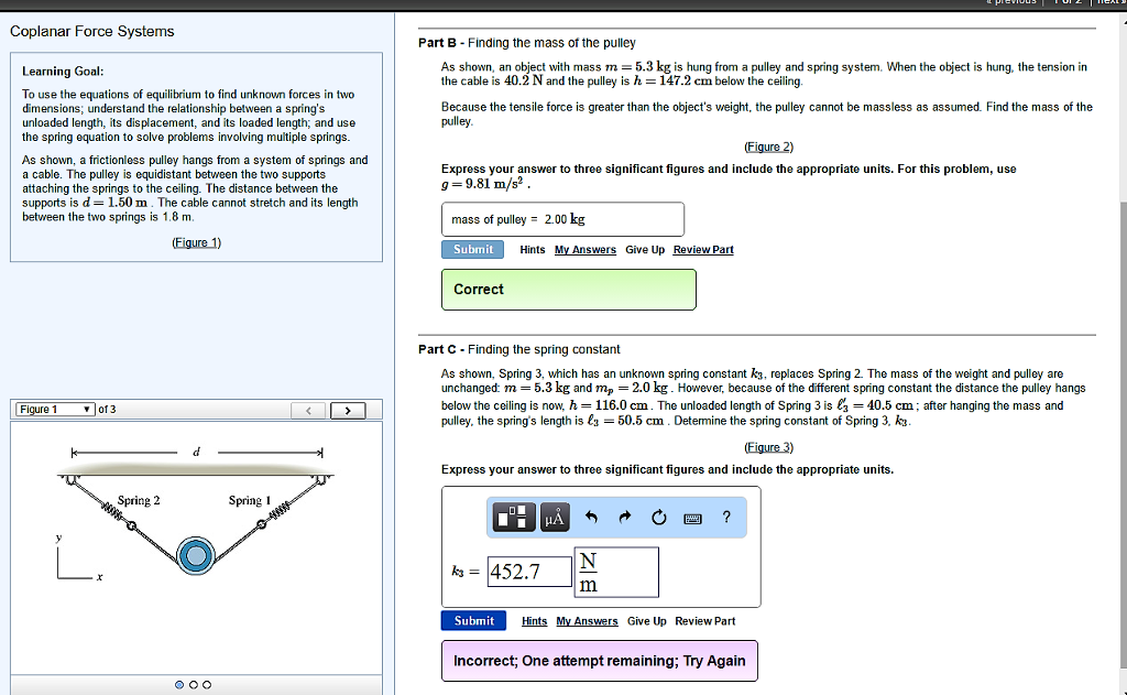 Solved To use the equations of equilibrium to find unknown | Chegg.com
