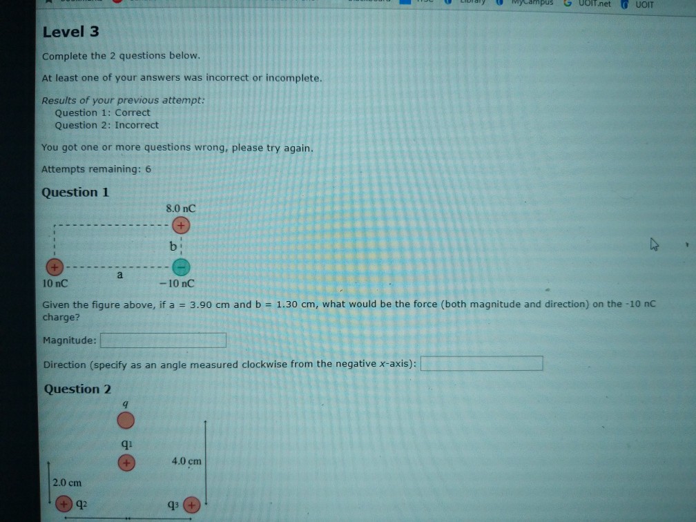 Solved any Mycampus UOIT.net 『UOIT Level 3 Complete the 2 | Chegg.com