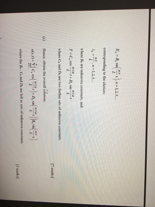 Solved The vertical displacement u(x,) ofa vibrating string | Chegg.com