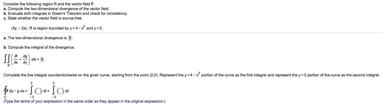 Solved Consider the following region R and the vector field | Chegg.com