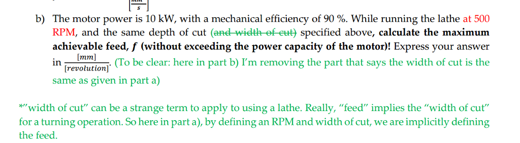 Solved The motor power is 10 kW, with a mechanical | Chegg.com