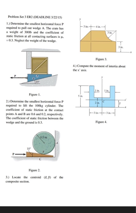 Solved Determine the smallest horizontal force P required to | Chegg.com