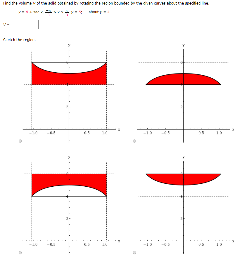 Solved Find The Volume V Of The Solid Obtained By Rotating Chegg solved-find-the-volume-v-of-the-solid-obtained-by-rotating-chegg