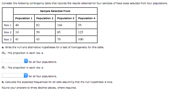 Solved Consider the following contingency table that records | Chegg.com