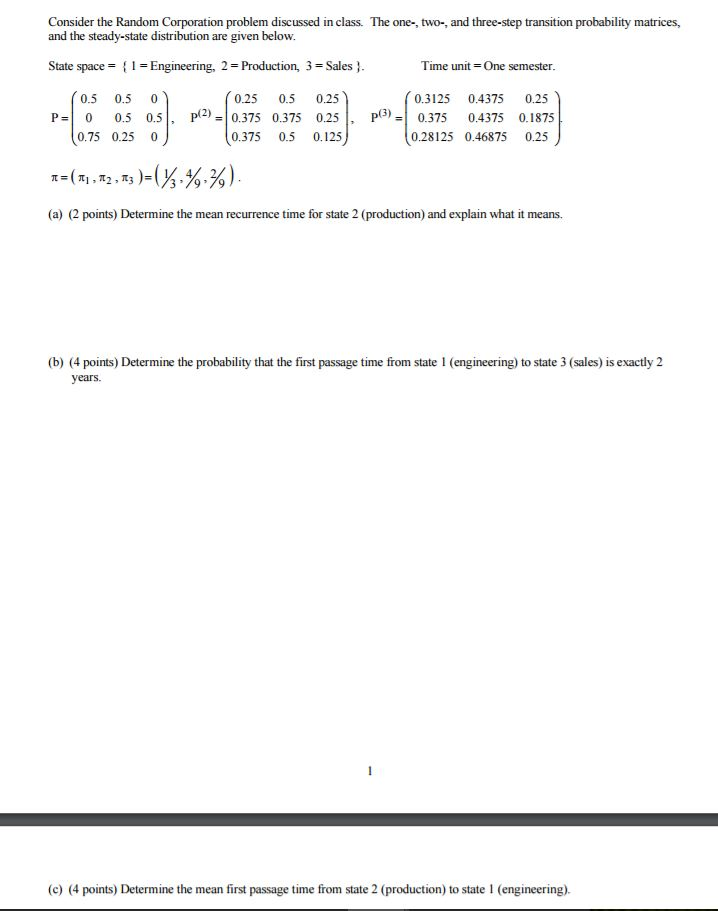 Solved Material Discrete Time Stochastic Processes First