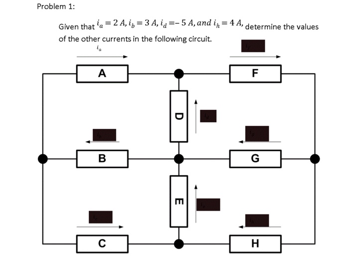 Solved Given that i_a = 2A, i_b = 3A, i_d = -5A, and i_h = | Chegg.com