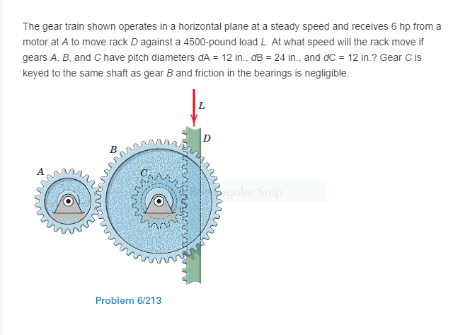 Solved The gear train shown operates in a horizontal plane | Chegg.com