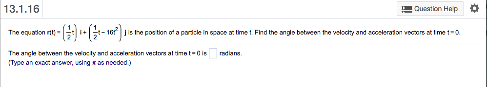 Solved The equation r(t)= (1/2 t) i + (1/2 t - 16 t^2) j is | Chegg.com