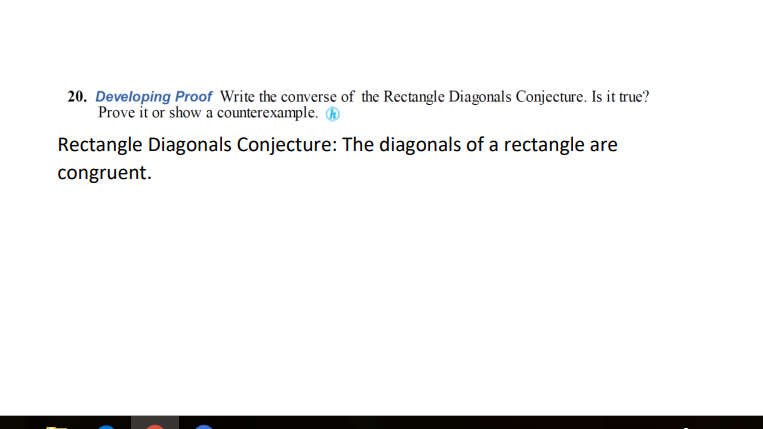 Solved 20. Developing Proof Write the converse of the | Chegg.com