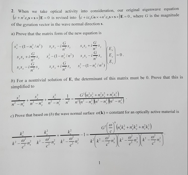 Solved 2. When we take optical activity into consideration, | Chegg.com