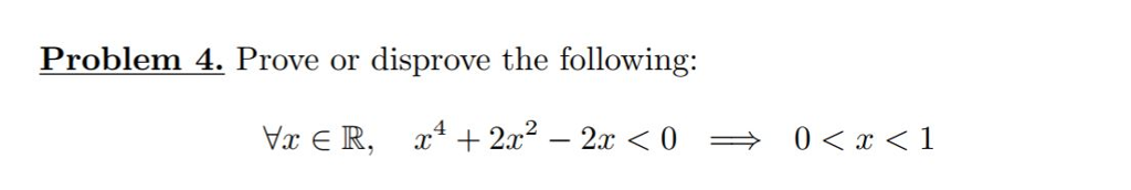 Solved Problem 4. Prove or disprove the following: | Chegg.com Solved Problem 4. Prove or disprove the following: | Chegg.com