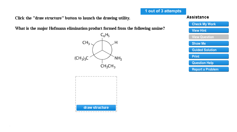 Solved What is the major Hofmann elimination product formed | Chegg.com
