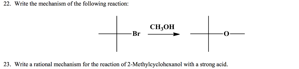 Solved Write the mechanism of the following reaction: Write | Chegg.com
