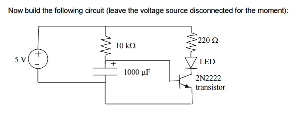 Solved This is a circuit we built in physics lab. The led | Chegg.com