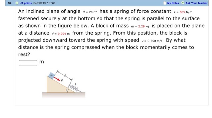 Solved An inclined plane of angle theta = 20.0 degree has a | Chegg.com