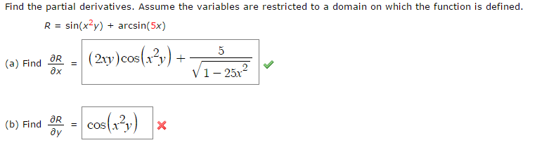 Solved Find the partial derivatives. Assume the variables | Chegg.com