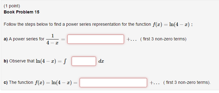 Solved Follow the steps below to find a power series | Chegg.com