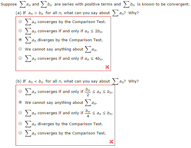 Solved Suppose sum an and aum bn are series with positive | Chegg.com