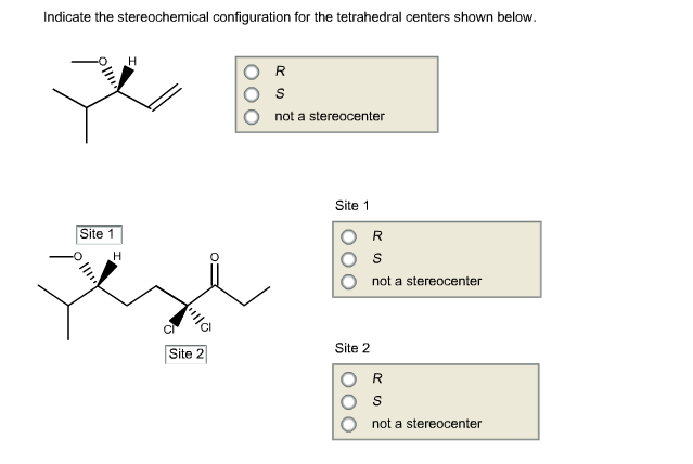 Solved Indicate the stereochemical configuration for the | Chegg.com