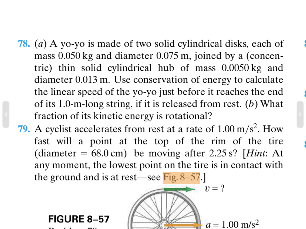 Solved (a) A yo-yo is made of two solid cylindrical disks, | Chegg.com