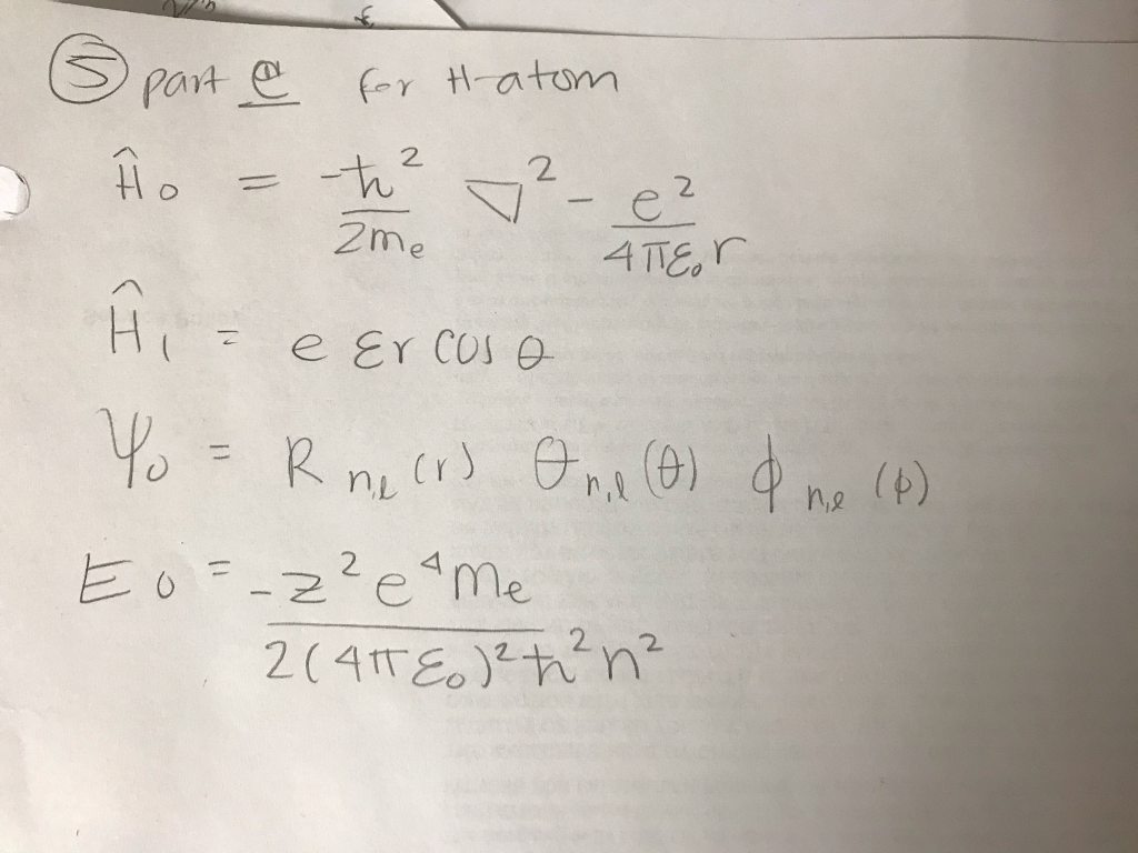 Solved Using The Result Of 5c Calculate The First Order