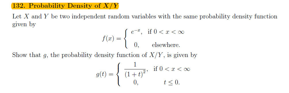 Solved Let X and Y be two independent random variables with | Chegg.com