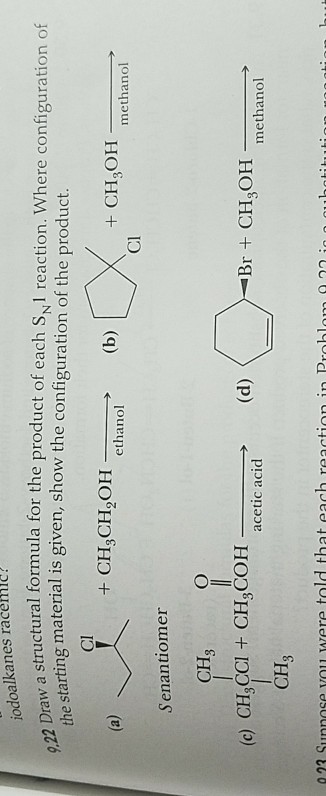 Solved iodoalkanes racele Draw a structural formula for the | Chegg.com