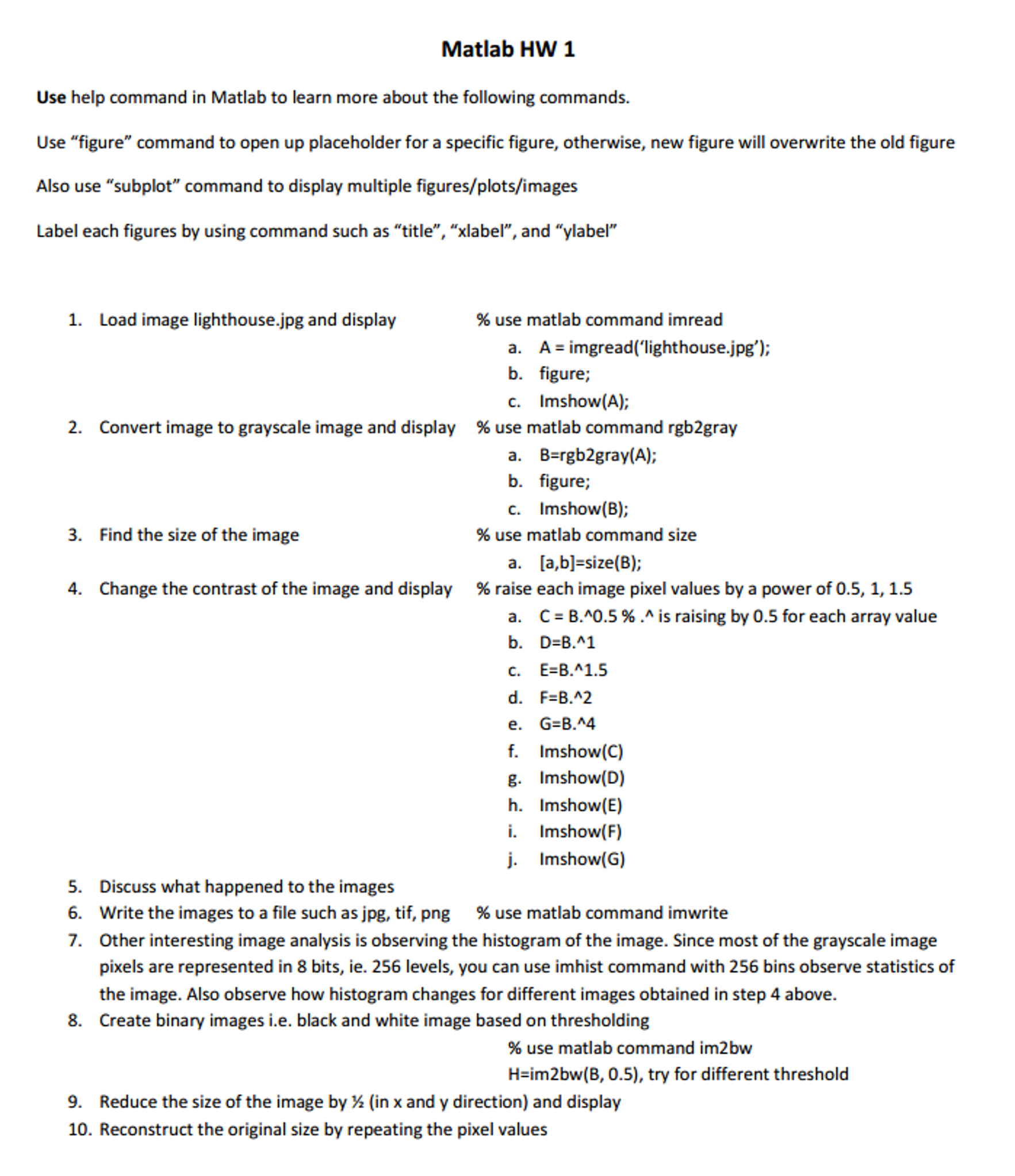 Solved I need help with a Matlab assignment. Ignore step 5 | Chegg.com