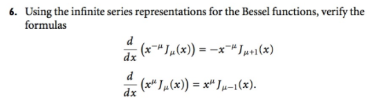 Solved Using the infinite series representations for the | Chegg.com