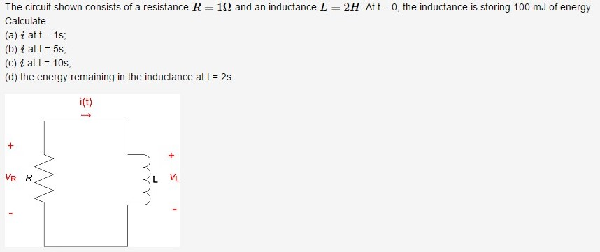 Solved The circuit shown consists of a resistance R = 1 Ohm | Chegg.com