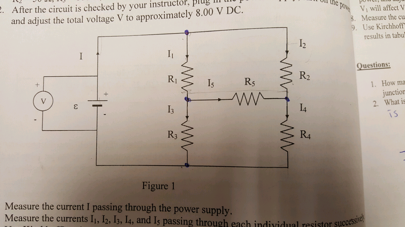 Solved Multiloop Circuits: Kirchhoff's Rules Lab Report. I | Chegg.com