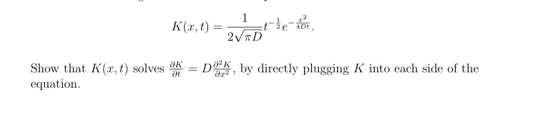 Solved K R T 4dt 2vtd Show That K Tsoves D B Directly