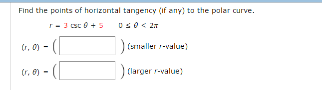 Solved Find the points of horizontal tangency (if any) to | Chegg.com