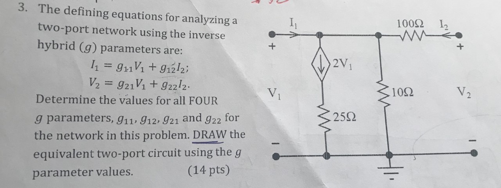 Solved 3. The defining equations for analyrzing a 100? 12 | Chegg.com